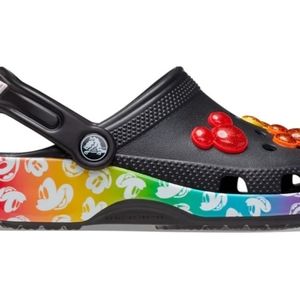 CROCS | Shoes | Crocs Classic Disney Rainbow Celebration Clog Brand New ...